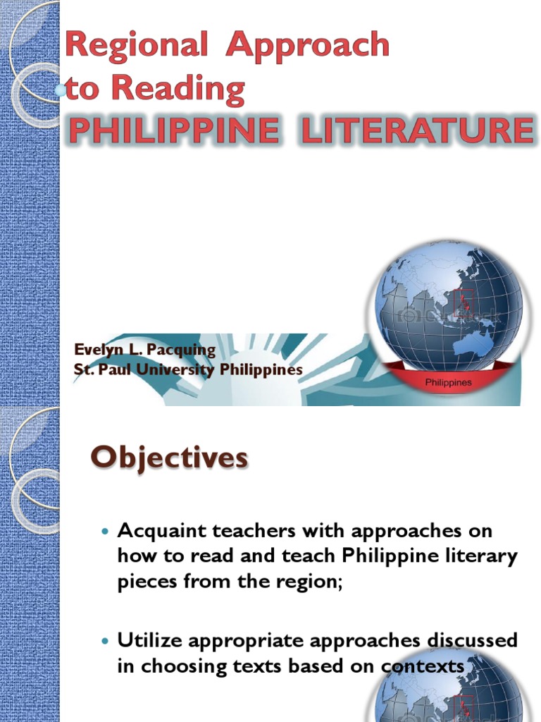 A.1.0 Regional Approach To Reading Philippine Literature | PDF ...