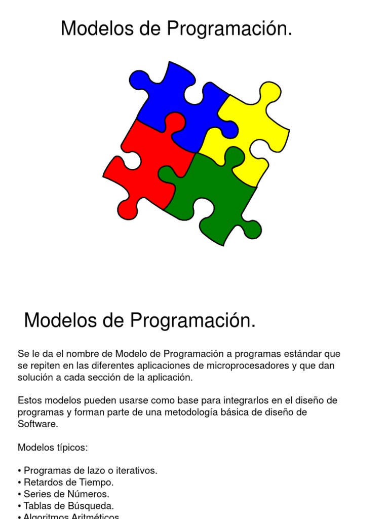 6 Modelos de Programacion | PDF | Programa de computadora | Programación