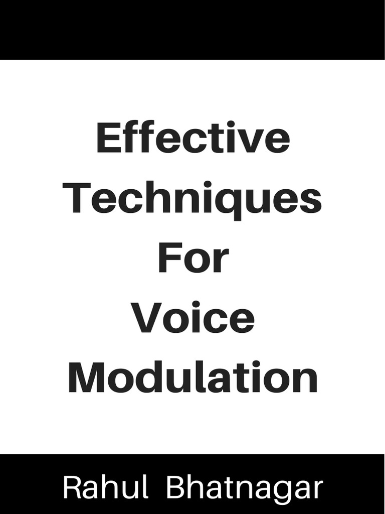 Voice Modulation PDF | Download Free PDF | Pitch (Music) | Speech