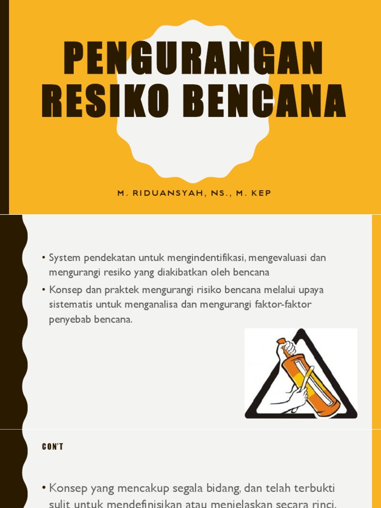 Pengurangan Resiko Bencana | PDF