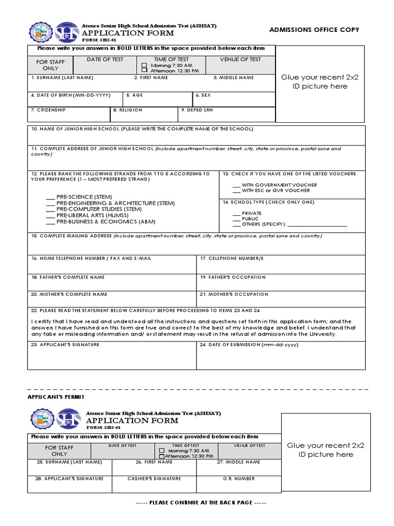 Application Form DVO | Mail | Test (Assessment)