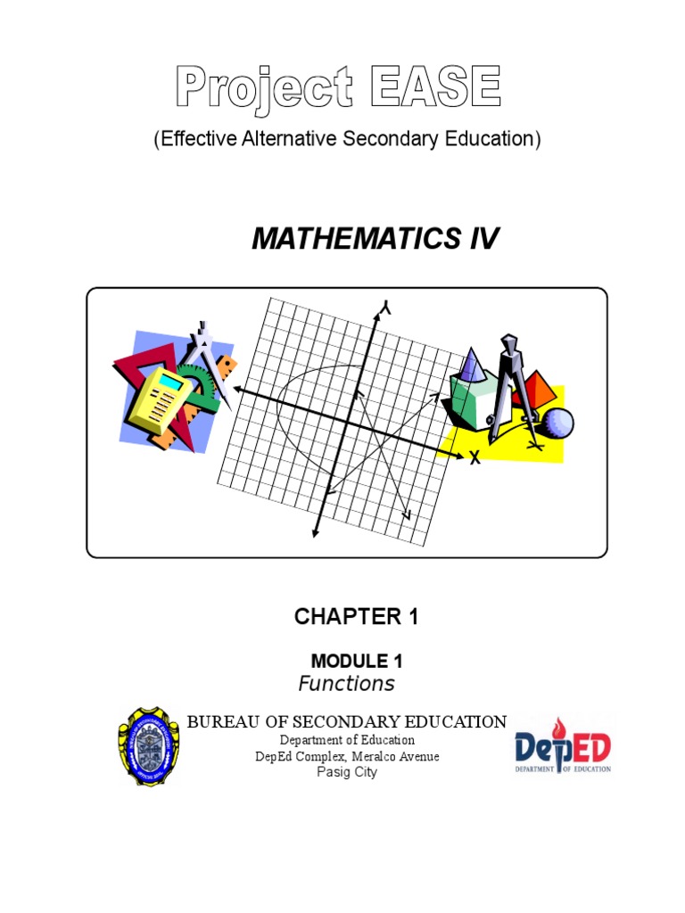 Math IV - Chapter 1 (Module 1 - Functions) | PDF | Function ...