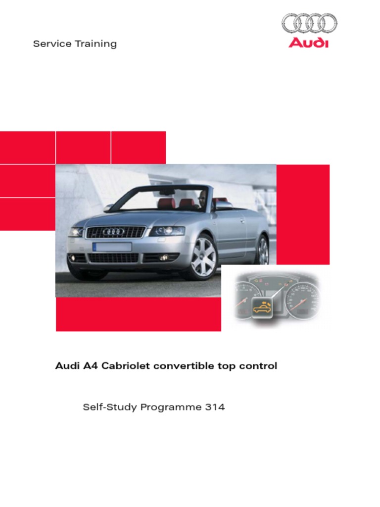 SSP - 314-Audi A4 Cabriolet Convertible Top Control PDF | PDF | Switch | Audi