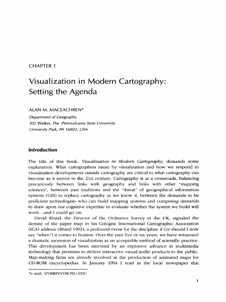 Modern Cartography Visualization | PDF | Cartography | Visualization ...