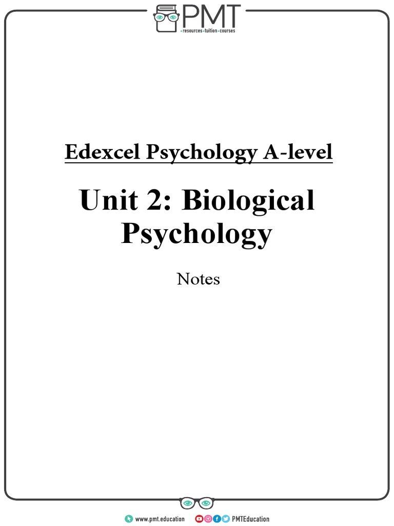 Biological Psychology Notes - Edexcel (IAL) Psychology A-Level | PDF ...