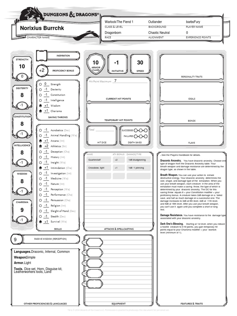 DND Dragonborn | PDF | Gaming | Dungeons & Dragons