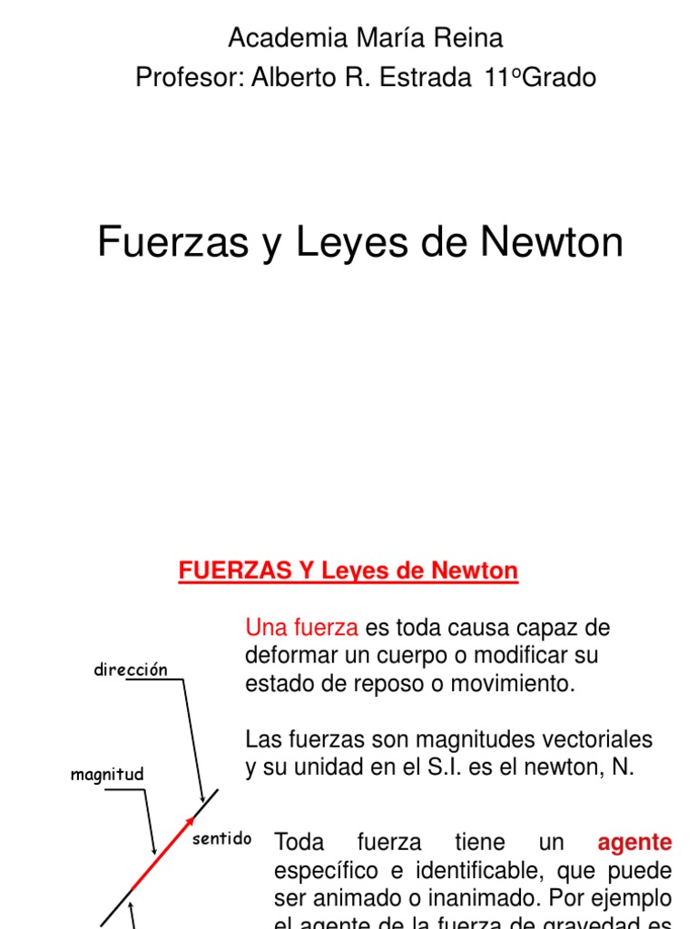 Fuerzas y Leyes de Newton Explicadas | PDF | Fricción | Fuerza