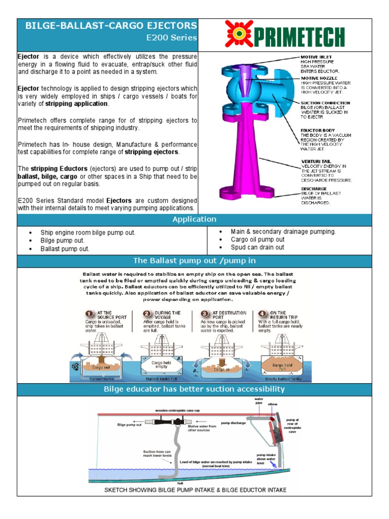 Bilge Ballast Ejector | PDF | Pump | Stainless Steel