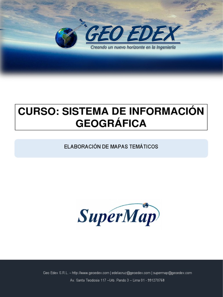 Guía de Mapas Temáticos Con SuperMap Idesktop 9D | PDF | SQL | Clima
