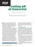 pH Testing Procedures for Concrete | PDF | Ph | Concrete