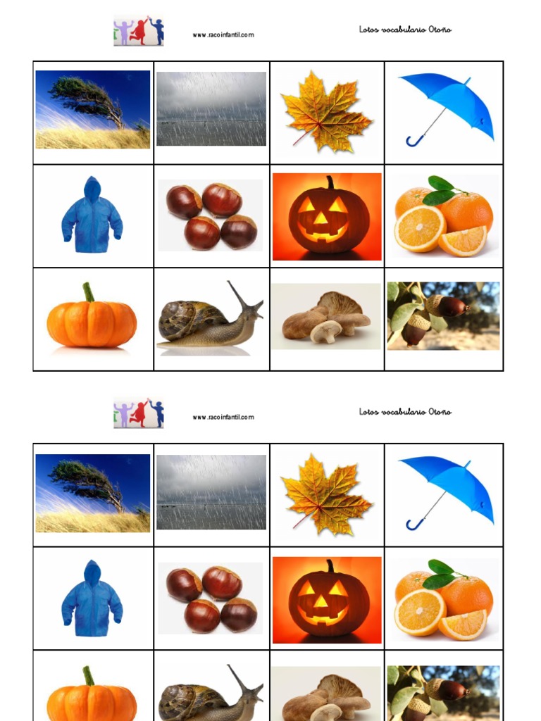Lotos Vocabulario Otoño Español PDF | PDF