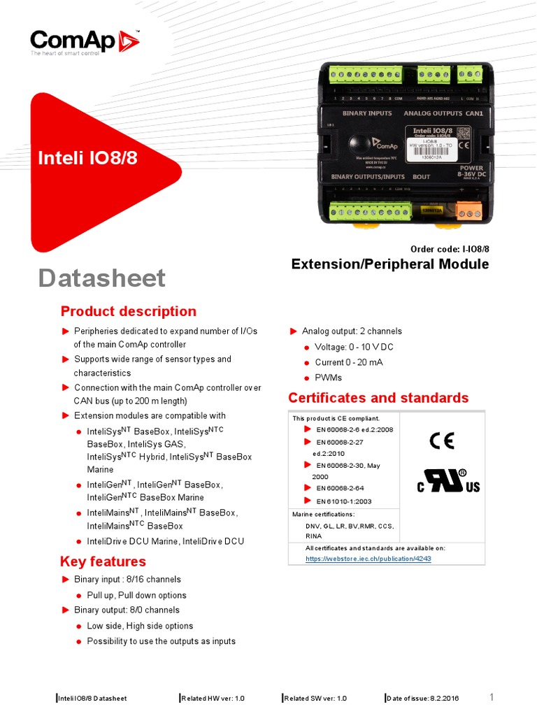 Inteli IO8 8 Datasheet | PDF | Power Supply | Electronic Engineering