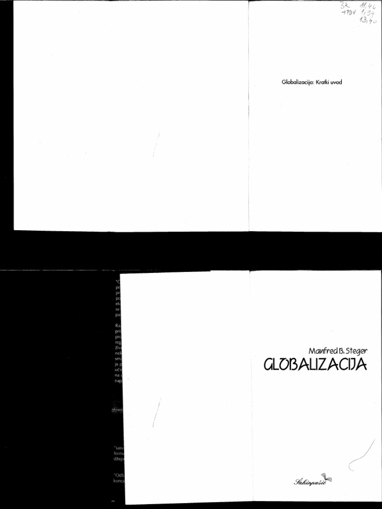 Manfred Steger - Globalizacija | PDF