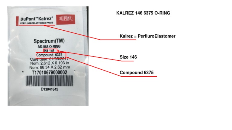 Kalrez Oring Identification | PDF