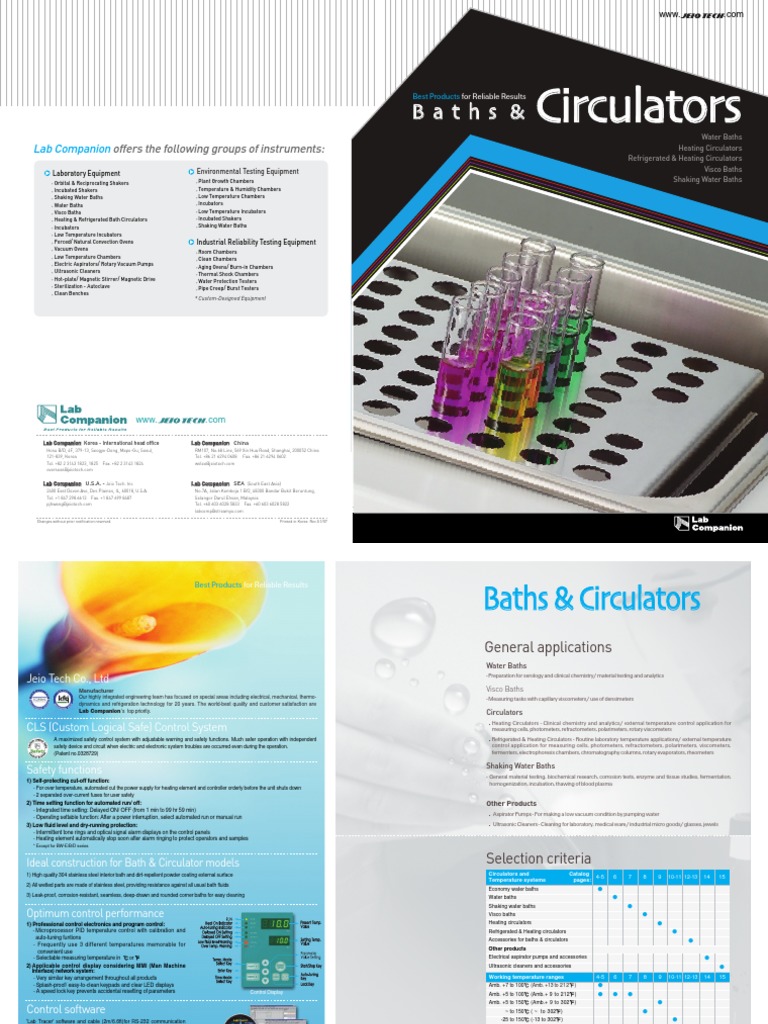 Laboratory Equipment Catalog from Jeio Tech Co., Ltd. | PDF ...