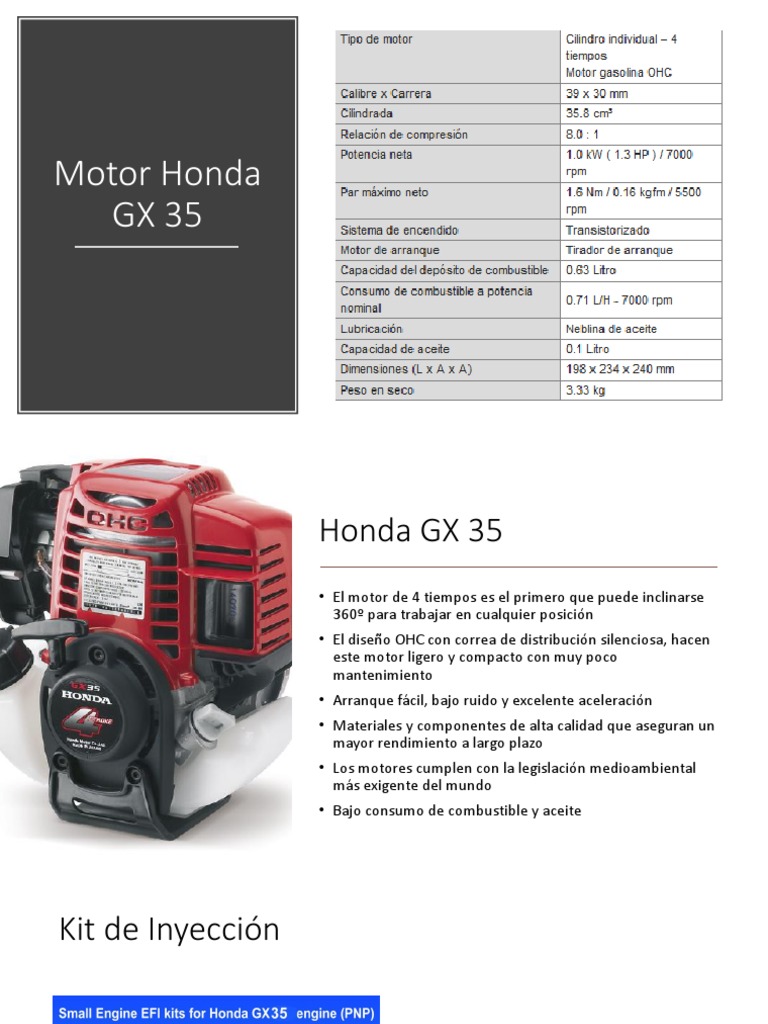 Motor Honda GX 35 | PDF | Vehículos | Tecnología de vehículos