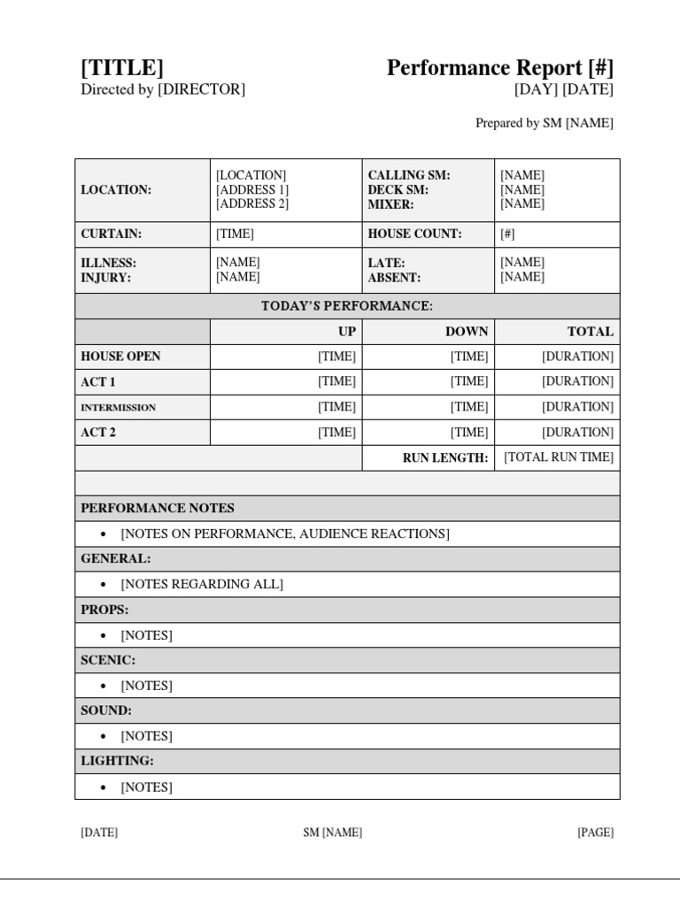 Performance Report | PDF