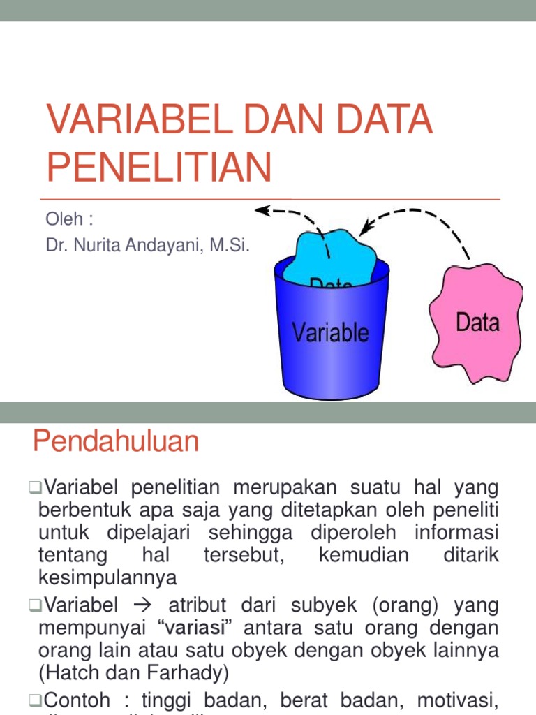 Jenis Variabel dalam Penelitian Data | PDF