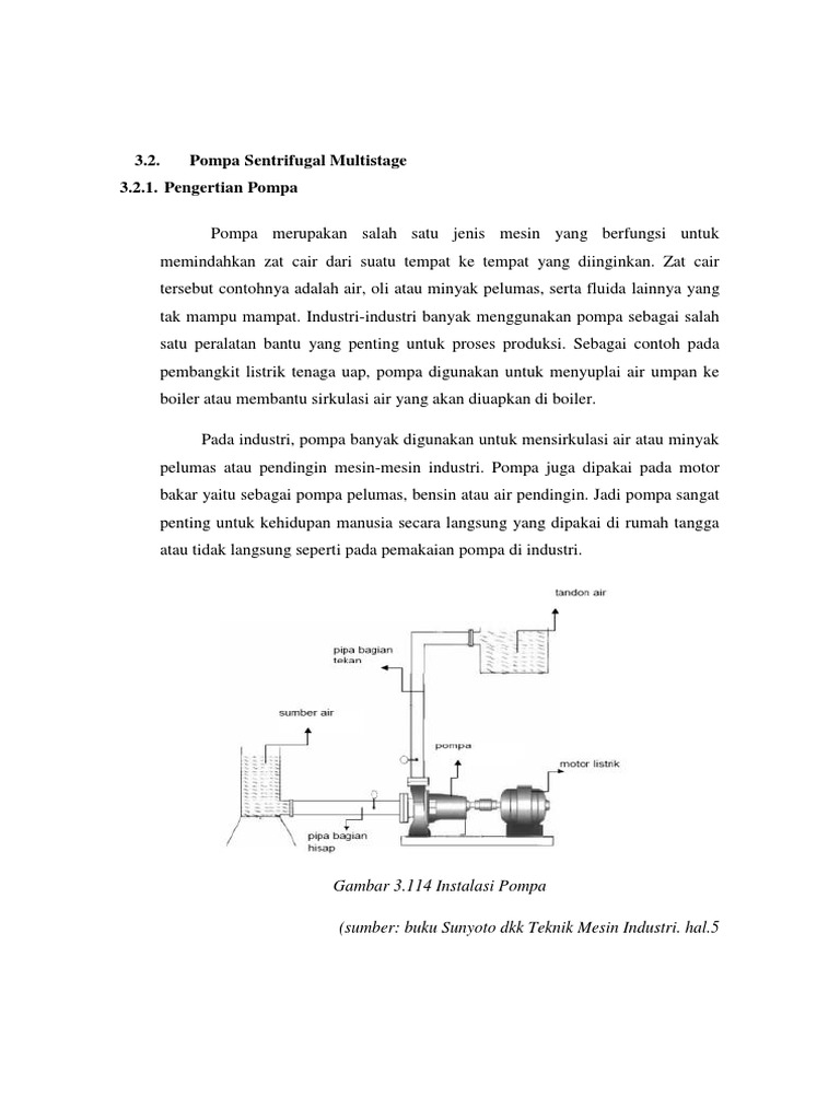 Pompa Sentrifugal Multistage | PDF
