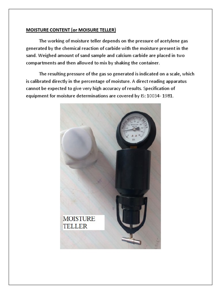 Moisture Content | PDF