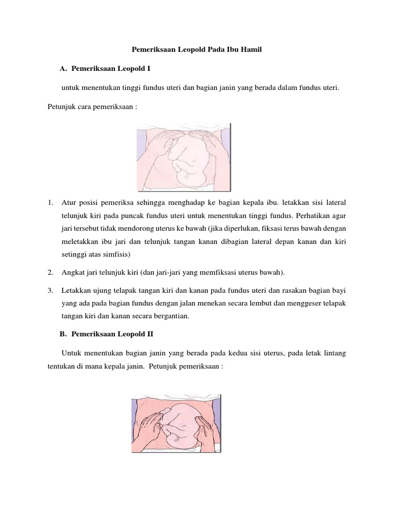 BST Pemeriksaan Leopold Pada Ibu Hamil | PDF
