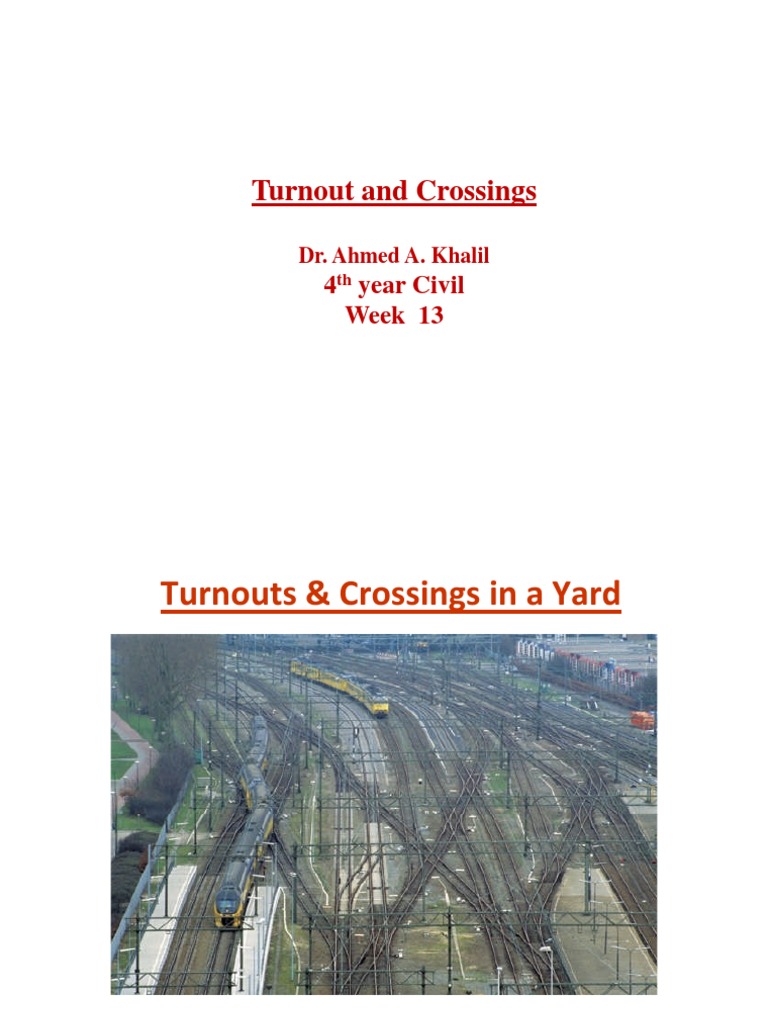 Turnout Details | PDF | Rail Infrastructure | Transportation Engineering
