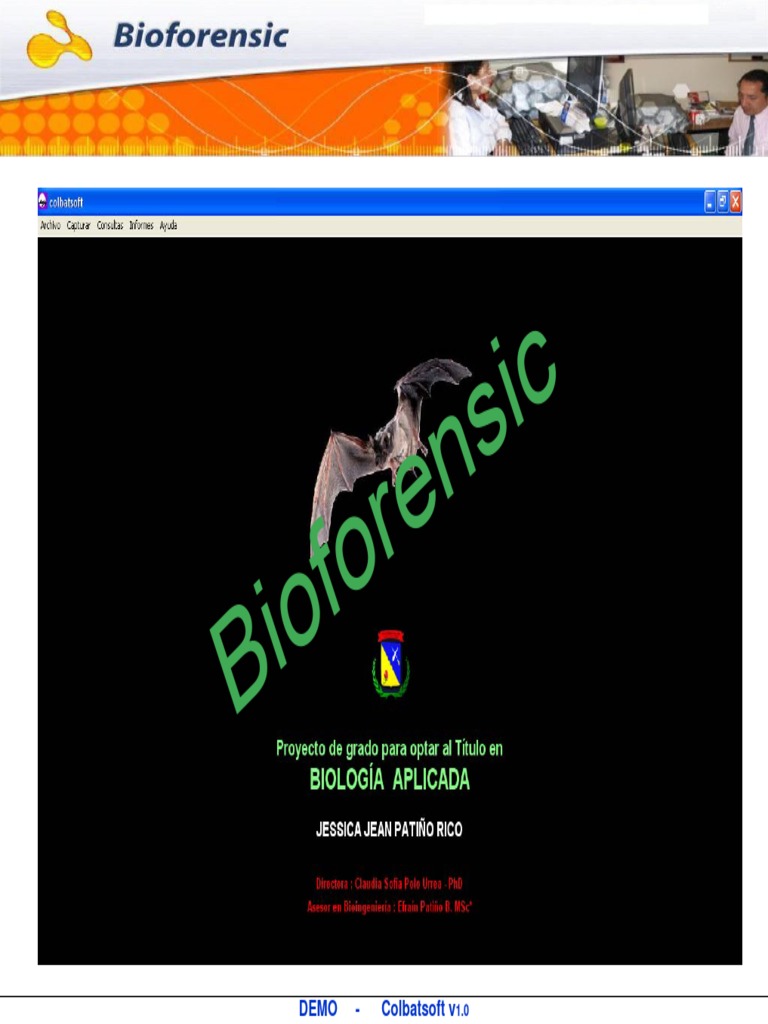 Colbatsoft v1.0 Bioforensic Demo | PDF
