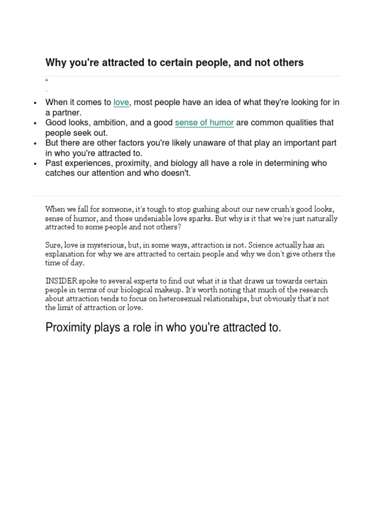 The Scientific Factors that Determine Who We Are Attracted To ...