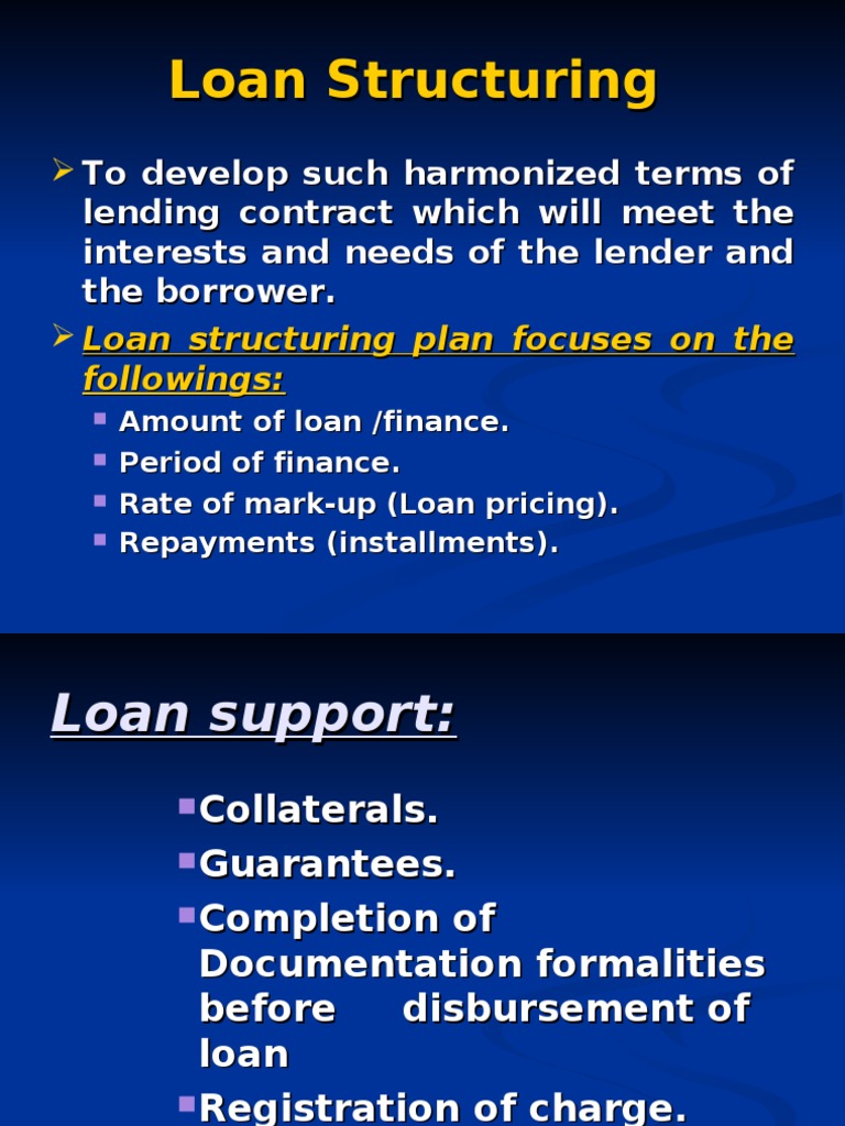 14 Loan Structuring | Mortgage Law | Loans | Free 30-day Trial | Scribd