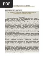 Ra 8495 1998 | PDF | Engineer | Engines