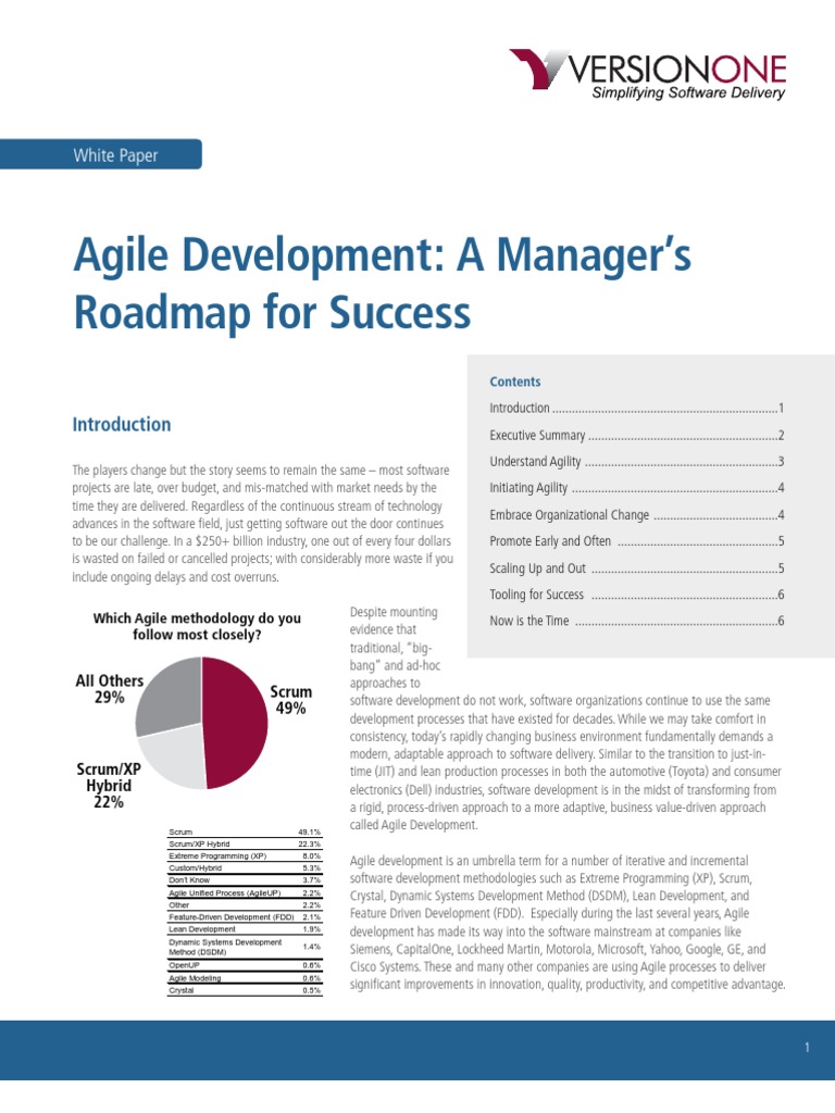 Agile Managers Roadmap | PDF | Business