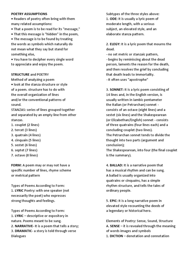 Poetry World Lit | PDF | Id | Poetry