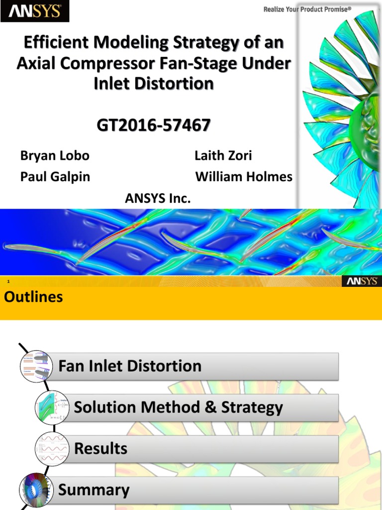 Compressor Modeling With Inlet Distortion | Download Free PDF | Gas ...