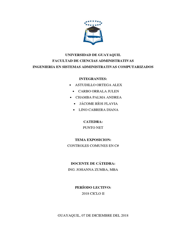 Controles Comunes Punto Net | PDF | C Sharp (lenguaje de programación) | Point and Click