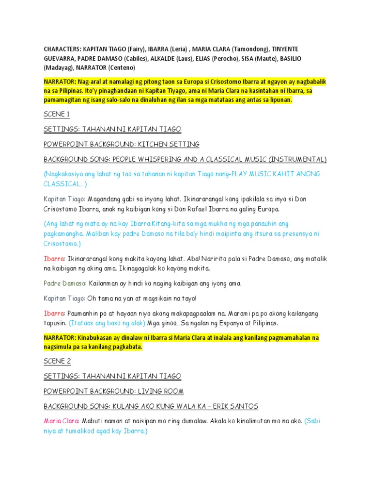 Rizal Script | PDF