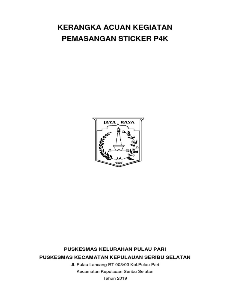 Kak Pemasangan Sticker p4k 2019 | PDF
