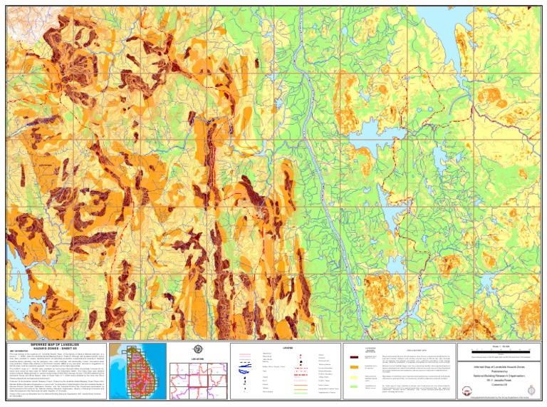 Inferred Map of Landslide Hazard Zones - Sheet 55: Laggala-Pallegama | PDF