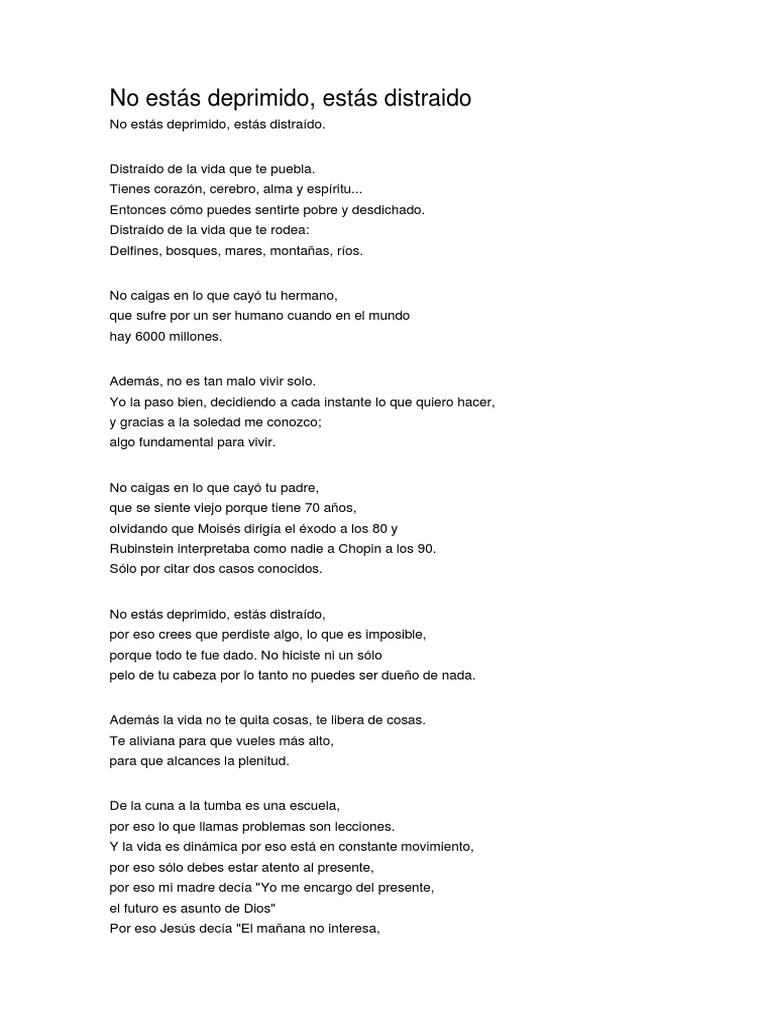 No Estás Deprimido | PDF | Perdón | Amor