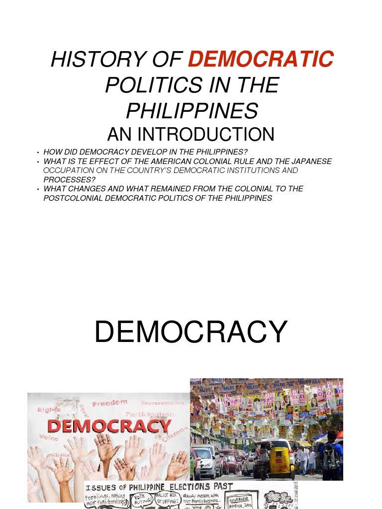 History of Democratic | Philippines | Democracy
