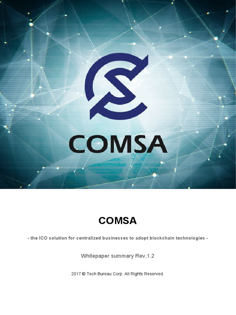 COMSA Whitepaper English | PDF | Cryptocurrency | Distributed Computing