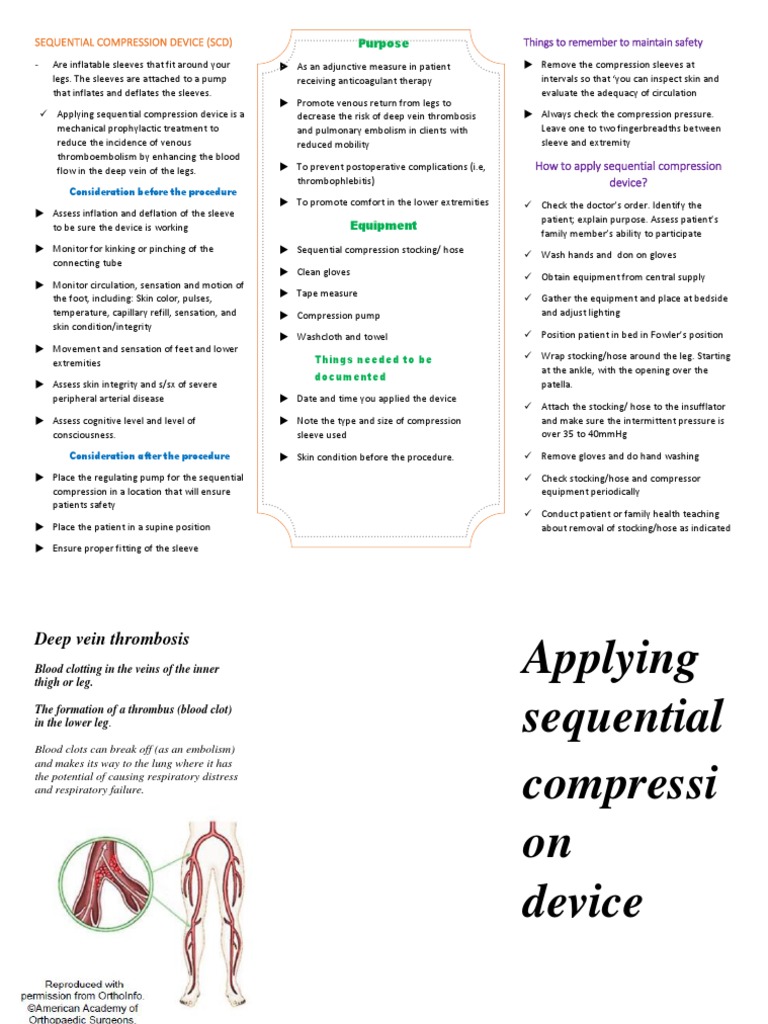 Sequential Compression Device | PDF | Thrombosis | Vein