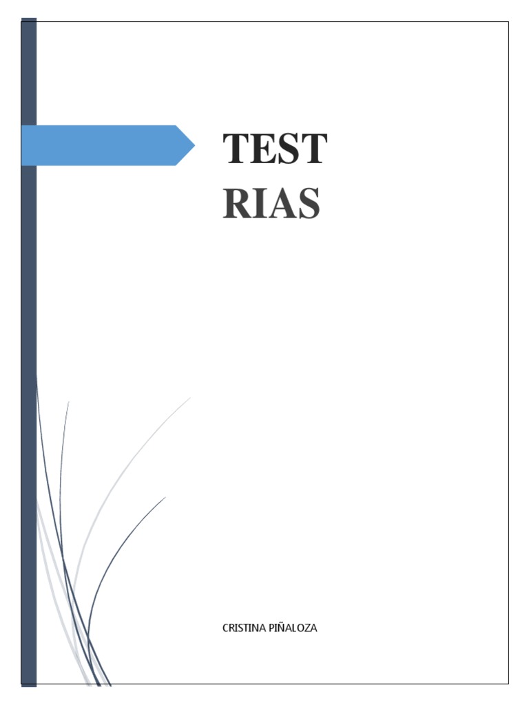 Psicotecnia Test Rias | PDF | Inteligencia | Cociente de inteligencia
