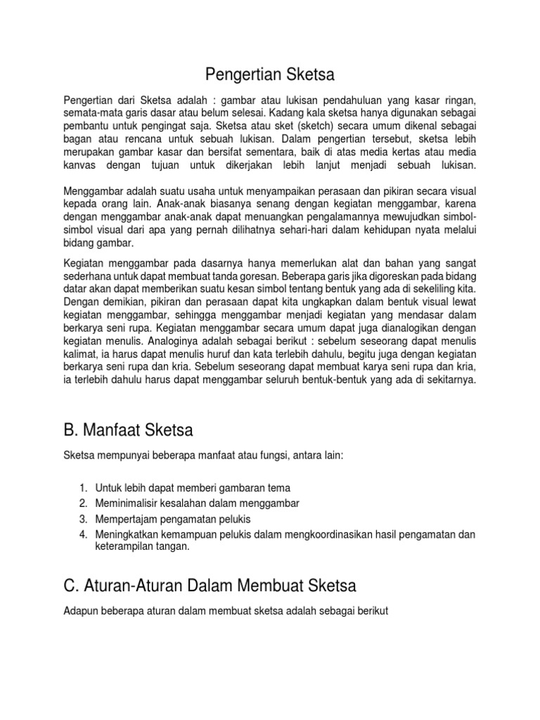 Membuat Sketsa | PDF | Seni