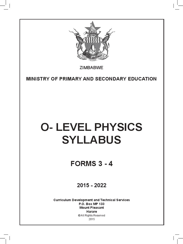 Final Physics Forms 3 and 4 Min | PDF | Acceleration | Force