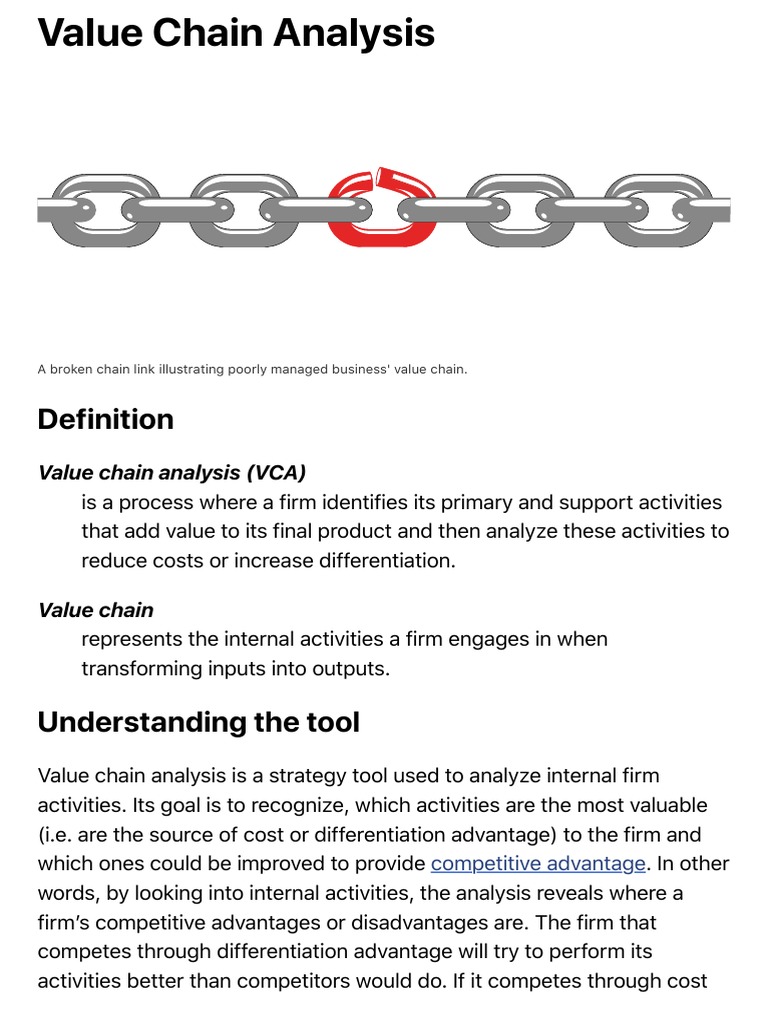 1 Value Chain Analysis - SMI | PDF | Value Chain | Strategic Management