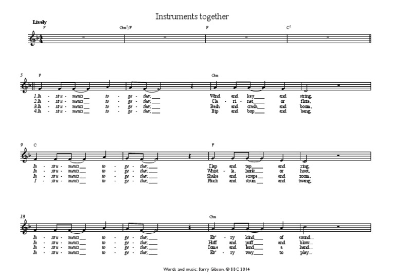 Instruments Together Music | PDF | Musical Instruments | Chordophones