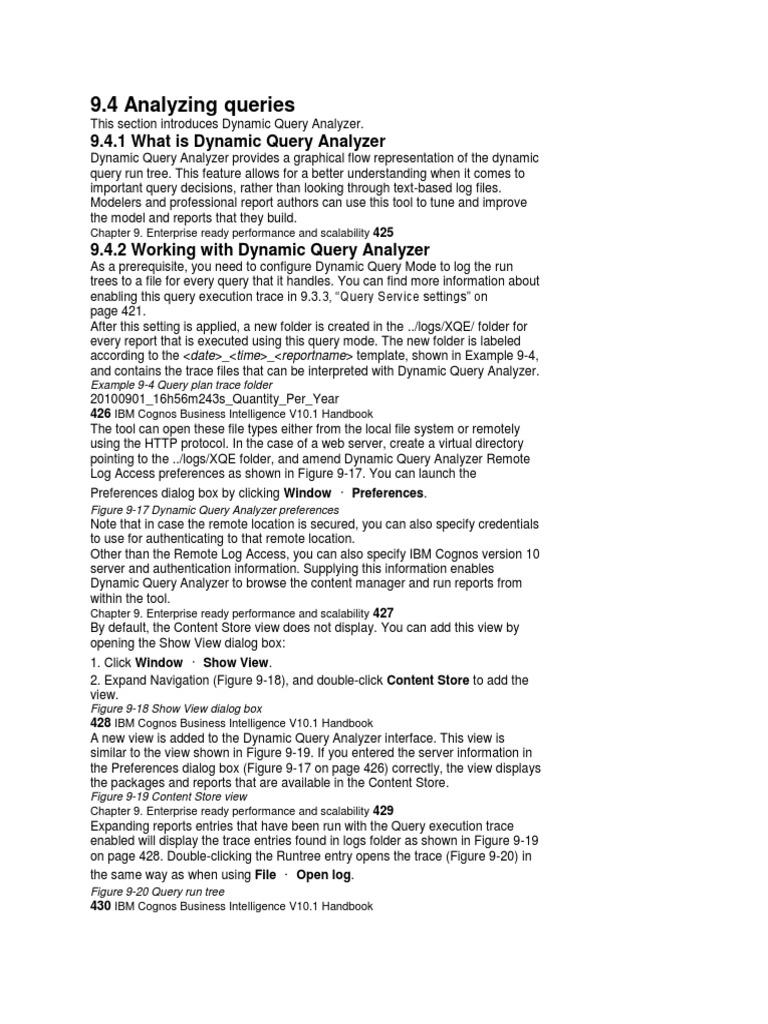 9.4 Analyzing Queries: 9.4.1 What Is Dynamic Query Analyzer | PDF ...