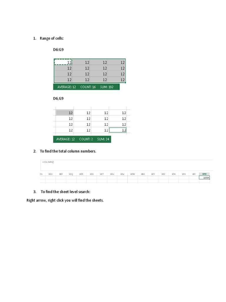 Excel Practice Excercise | PDF | Microsoft Excel | Information ...