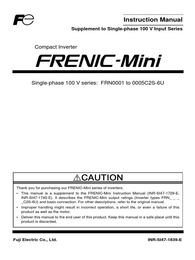 Instruction Manual: Compact Inverter | PDF | Power Inverter | Power Supply