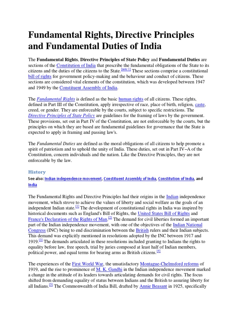 Fundamentalrights and Duties | PDF | United States Constitution ...